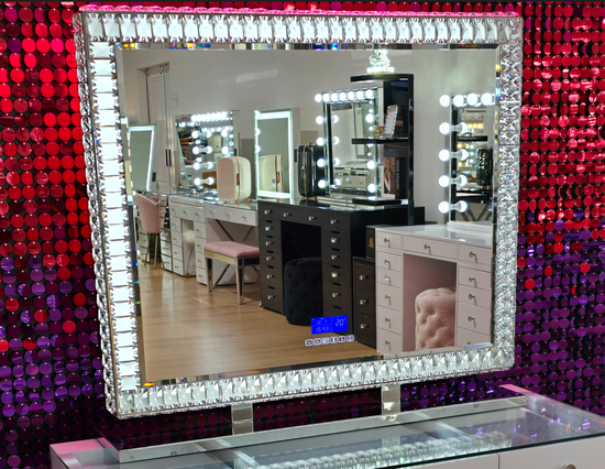 XL DiamondX Hollywood Makeup Mirror with Tri-Lights + Bluetooth Speake ...