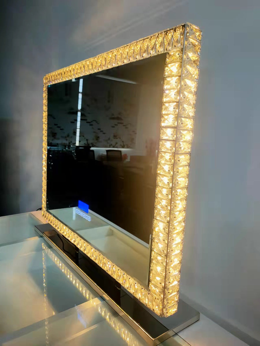 XL DiamondX Hollywood Makeup Mirror with Tri-Lights + Bluetooth Speake